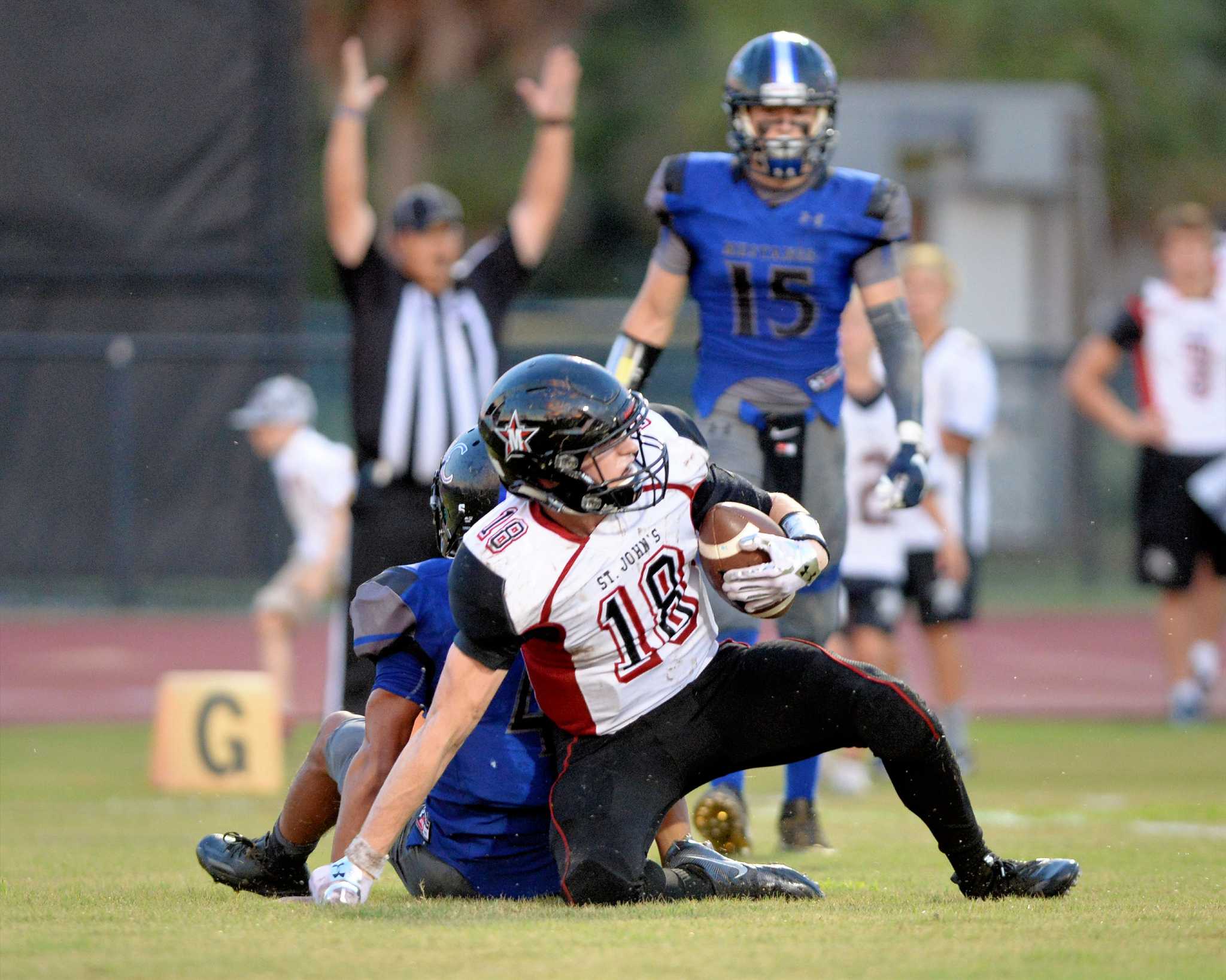 St. John’s defeats Houston Christian for first victory