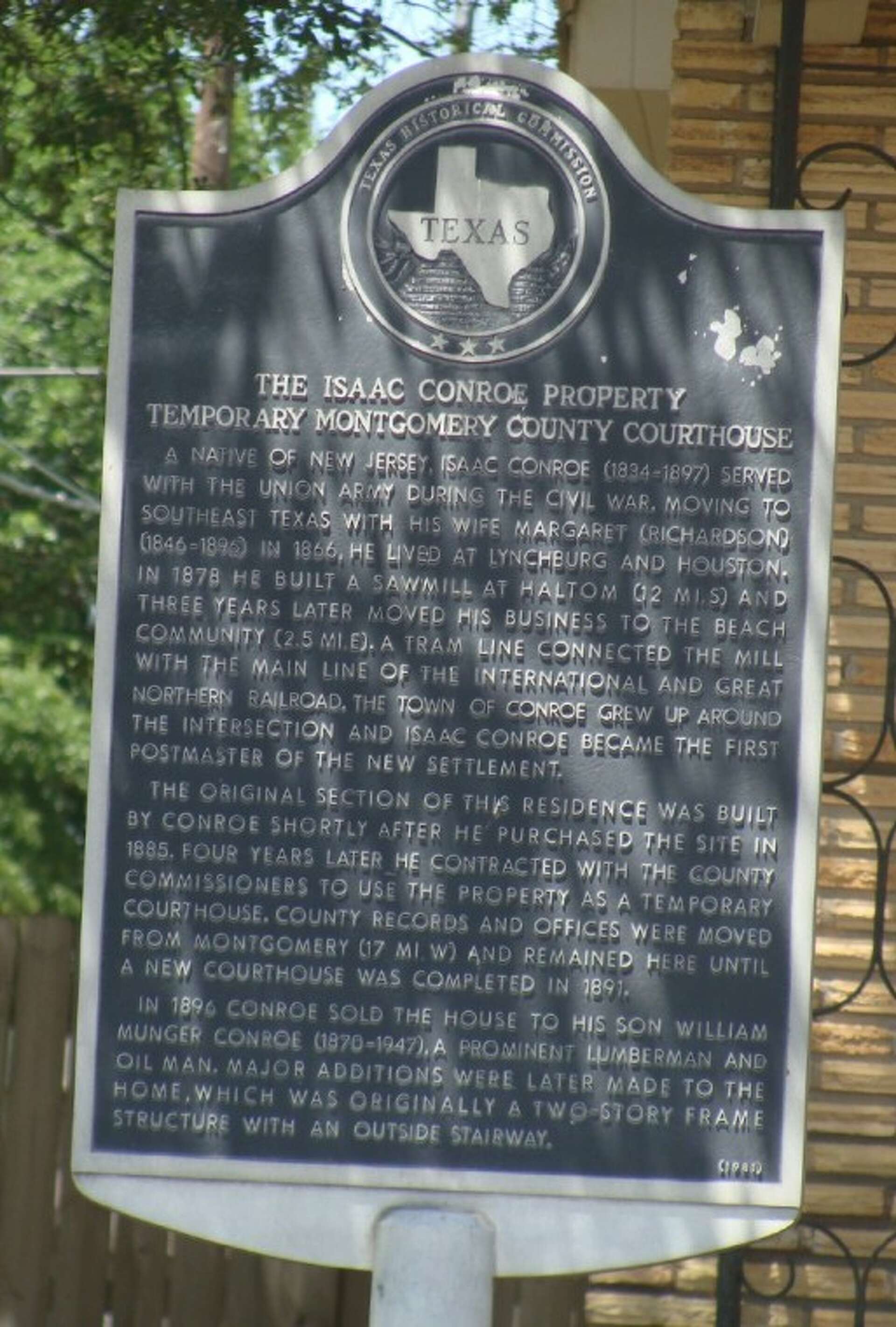 Marking history: Conroe's namesake, a historic home and the Conroe ...