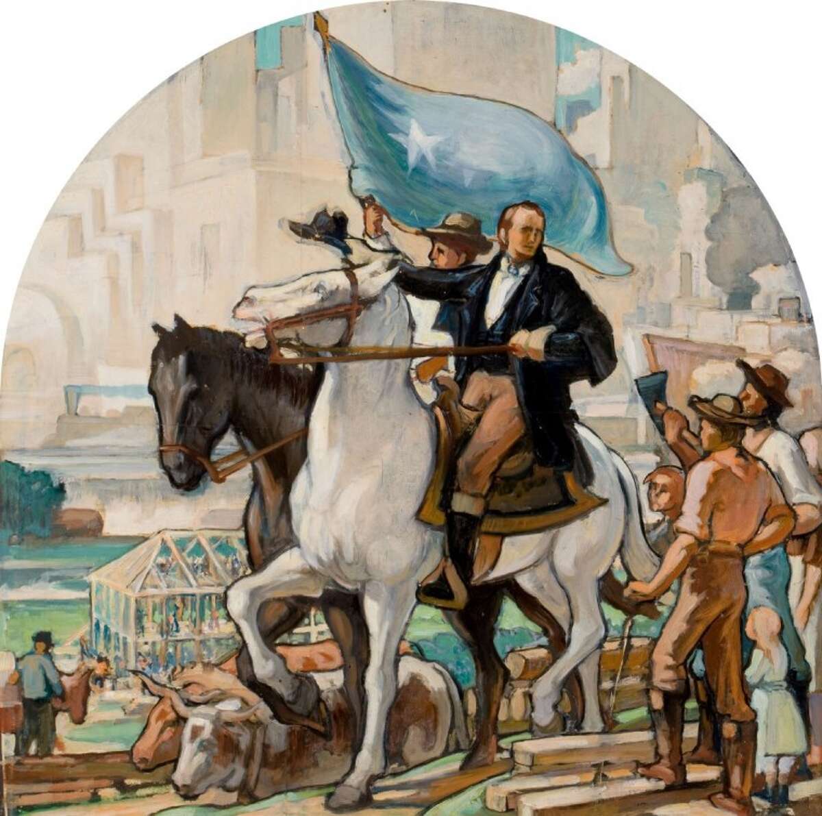 'Lost' Sam Houston mural surfaces in Louisiana