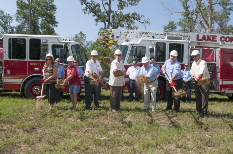 Lake Conroe FD breaks ground for new Woodforest fire station