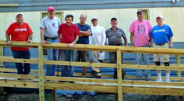 The Geezer Squad builds ramp for home owner