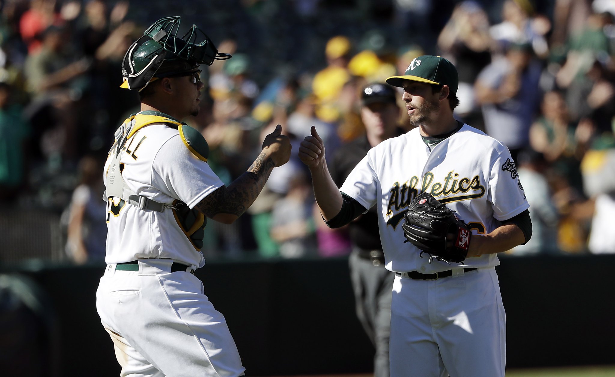 A’s close out season vs. Felix Hernandez; Ryan Dull’s big night