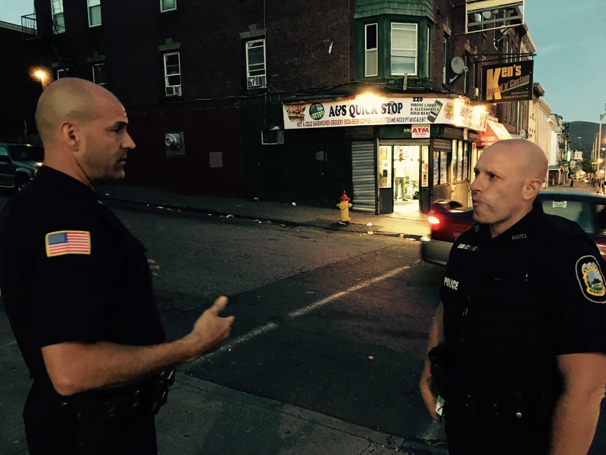 Officers walk to keep the peace