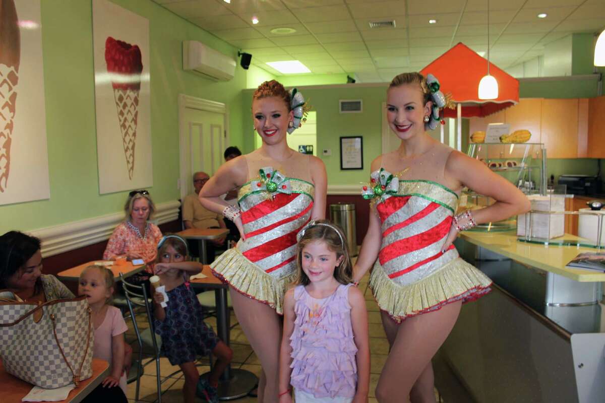 Rockettes visit Forest Street gelateria