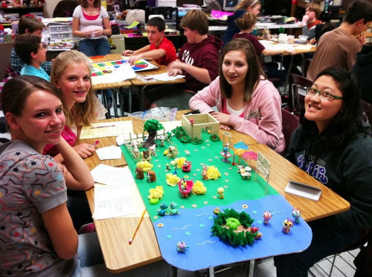 Students create board games using Algebra