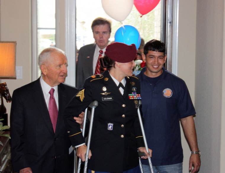 Houston-area wounded warrior has her sacrifice honored with new home
