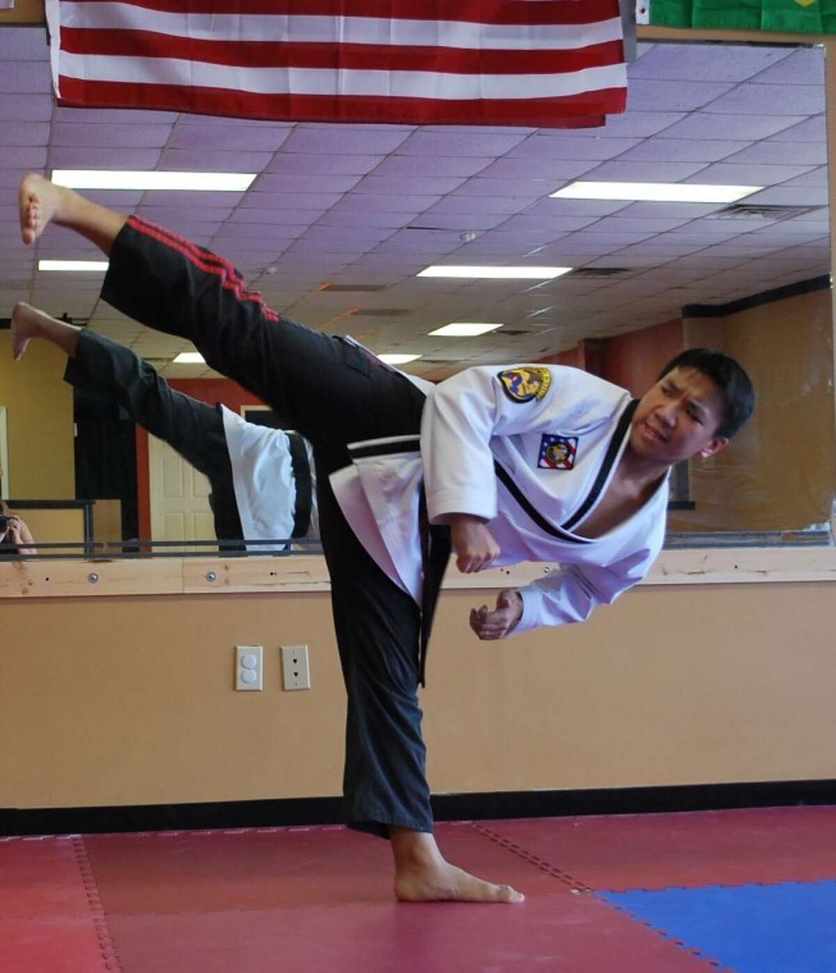 Chan's Martial Arts teaches kicks and punches, life skills