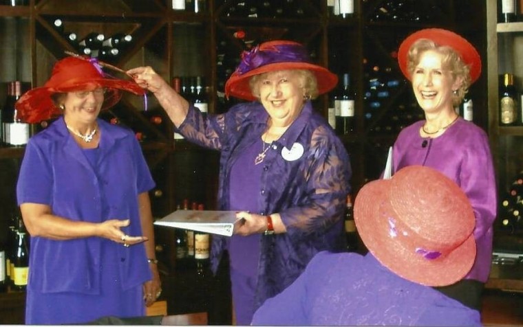 Red Hat Society celebrates anniversary