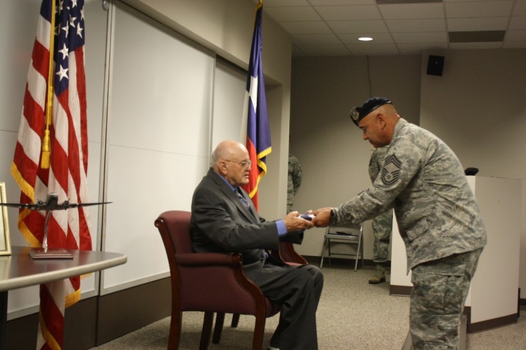 Ellington ceremony honors World War II veteran