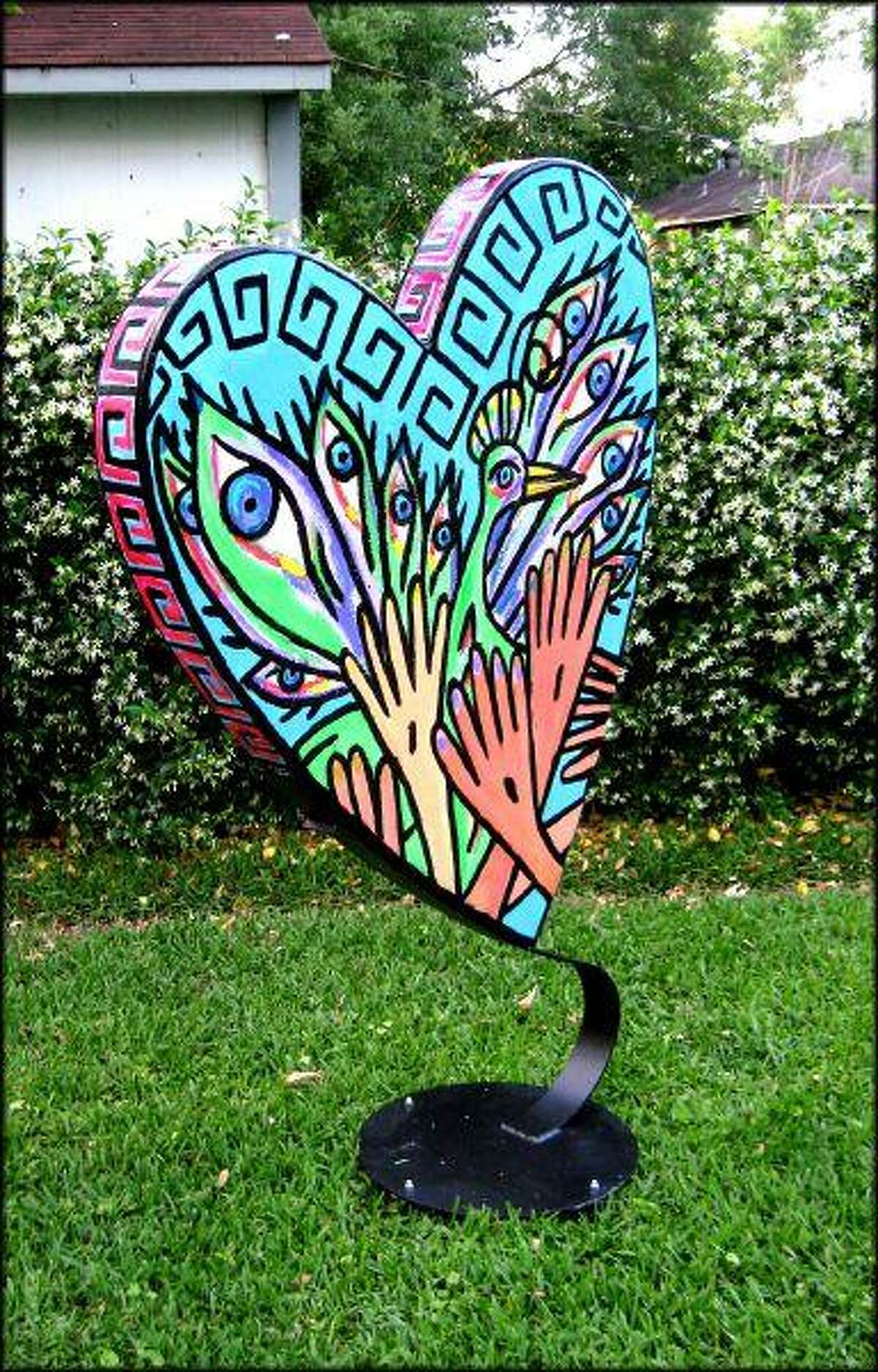 Heart deco unveiling