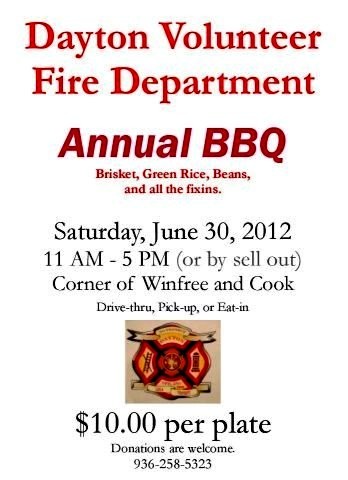 Dayton Volunteer Fire Department barbecues for dollars