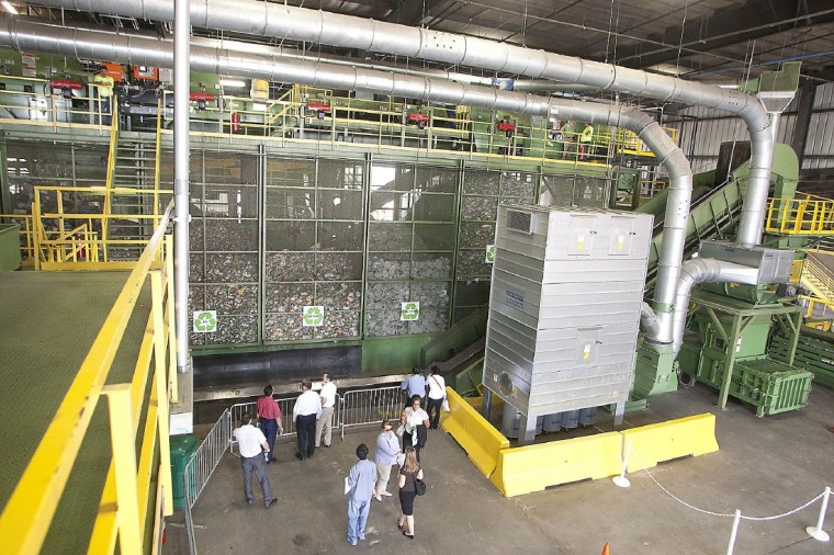 Recycling made easy: Waste Management unveils giant single stream plant