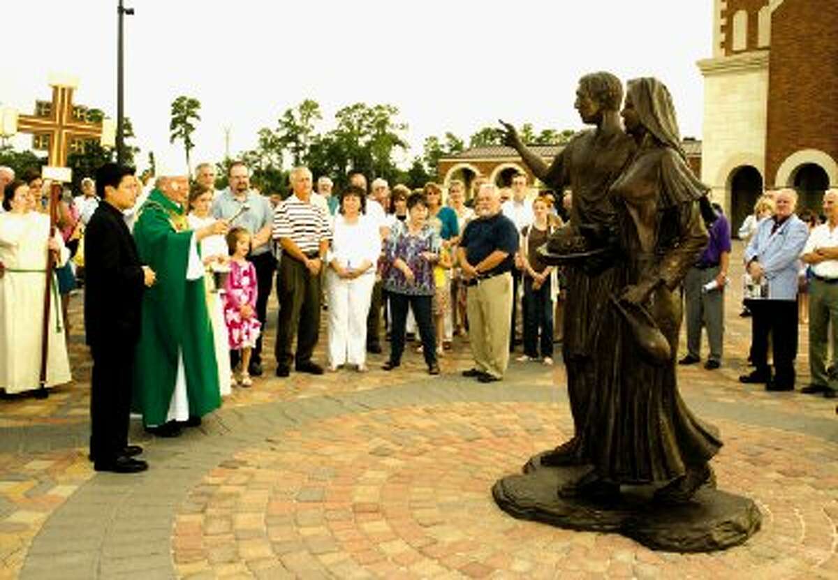 Saints Martha, Mary, Lazarus and Jesus bronze statues unveiled