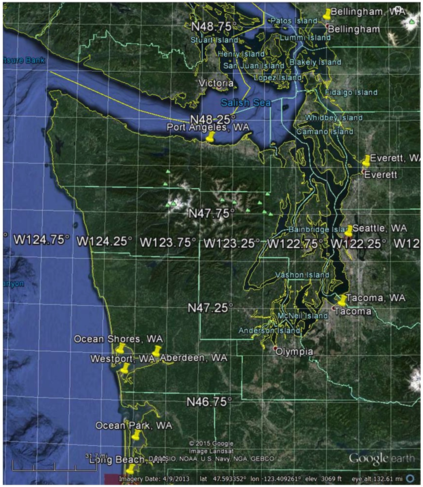 Us East Coast Tsunami Map