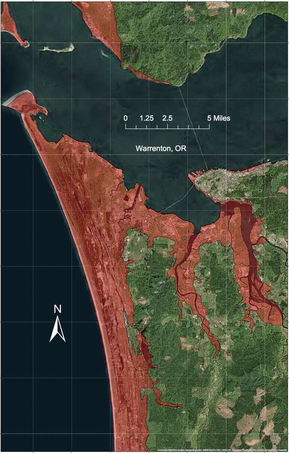 Pacific coast tsunami risk maps - seattlepi.com