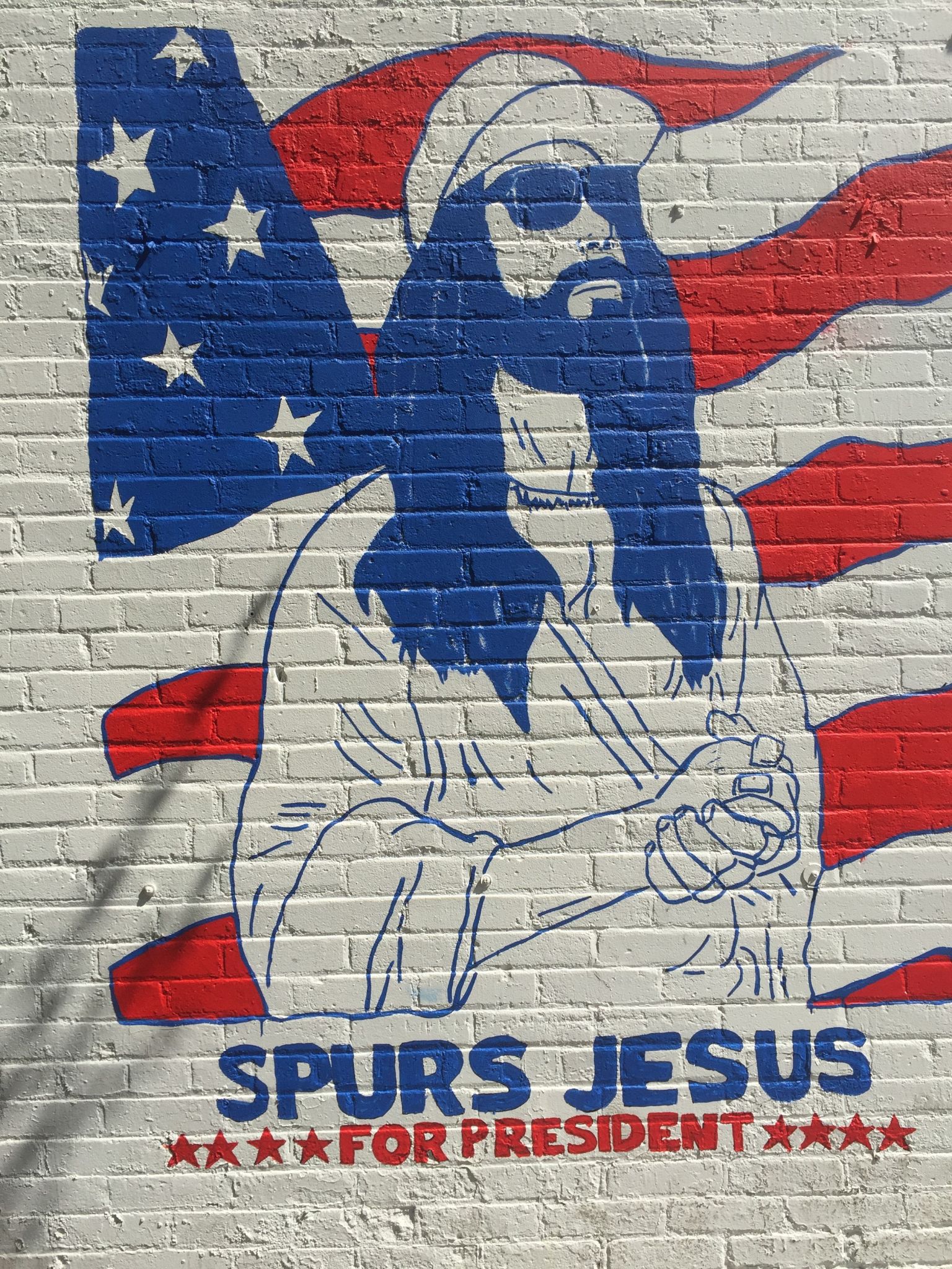 'Spurs Jesus for President' mural pops up at Southtown's Tito's Mexican ...
