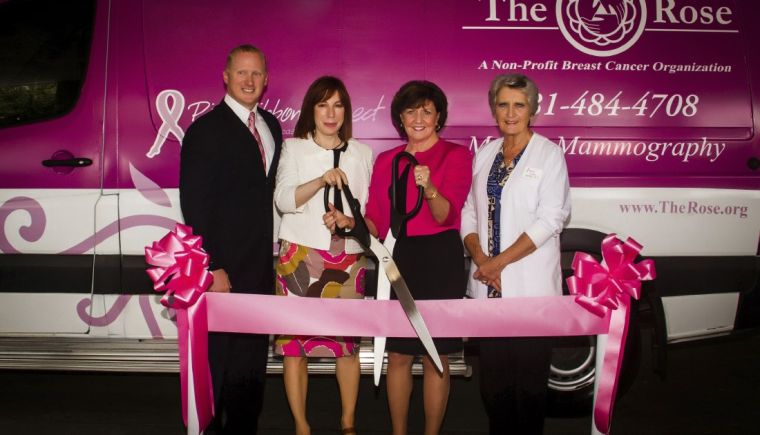Installation of new mammography unit celebrated at The Rose