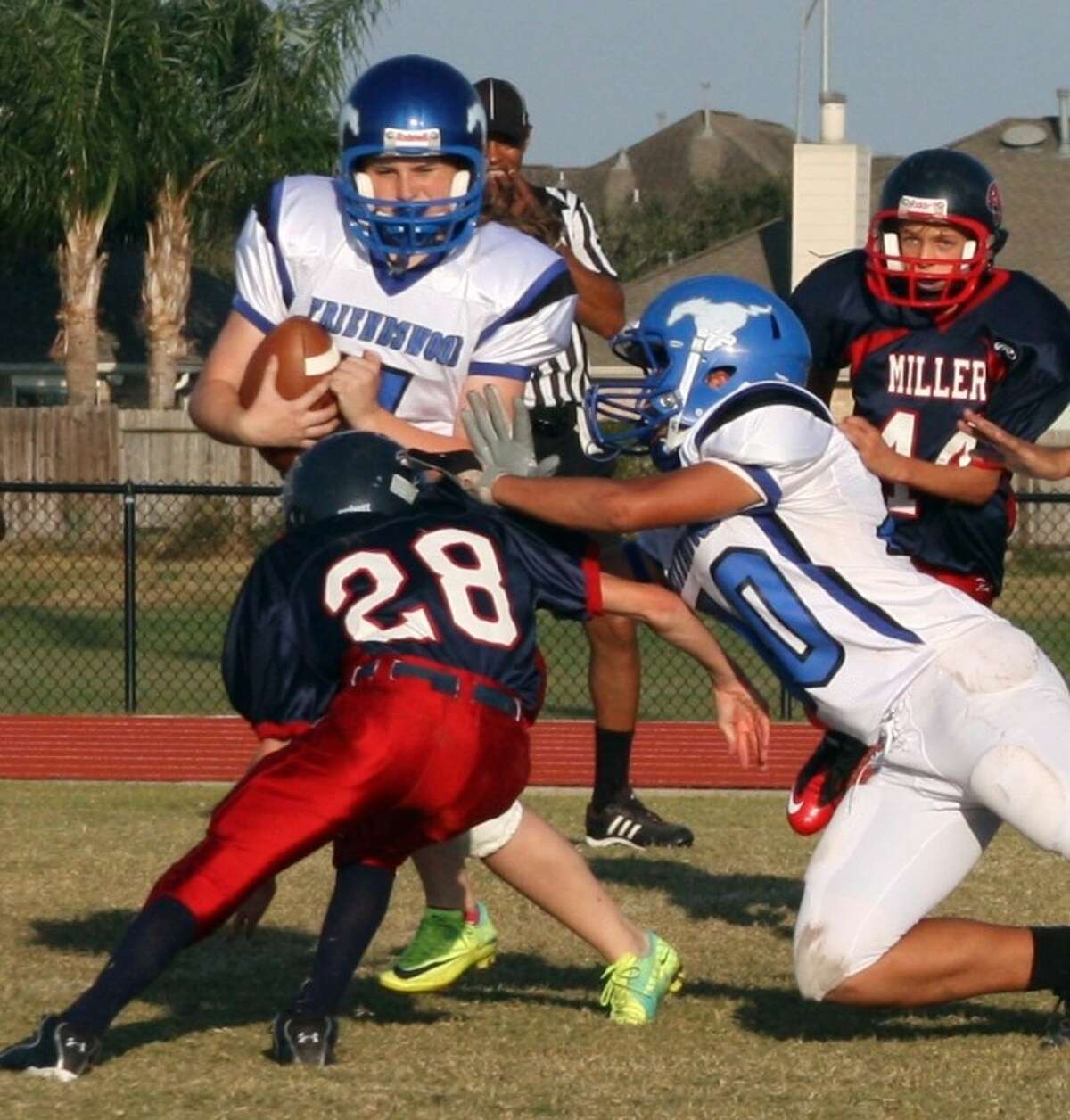 Friendswood football player Abi Savage in a league of her own