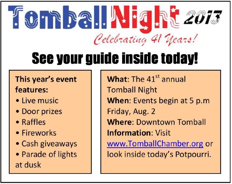 Tomball Night to fill streets Friday