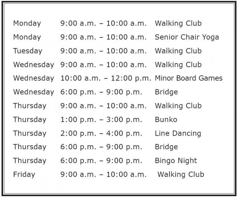 Free Kingwood Community Center senior programs to start Dec. 3