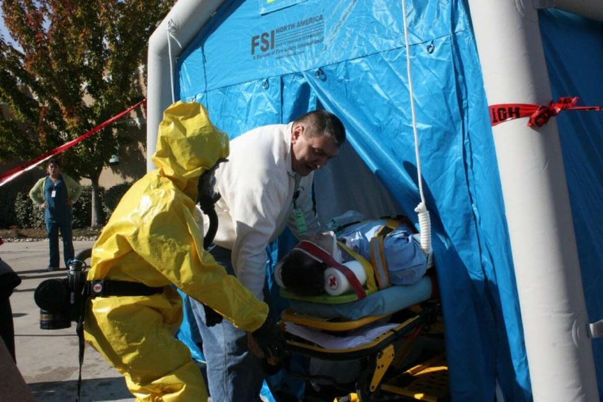 Hospital conducts chemical contamination training exercise