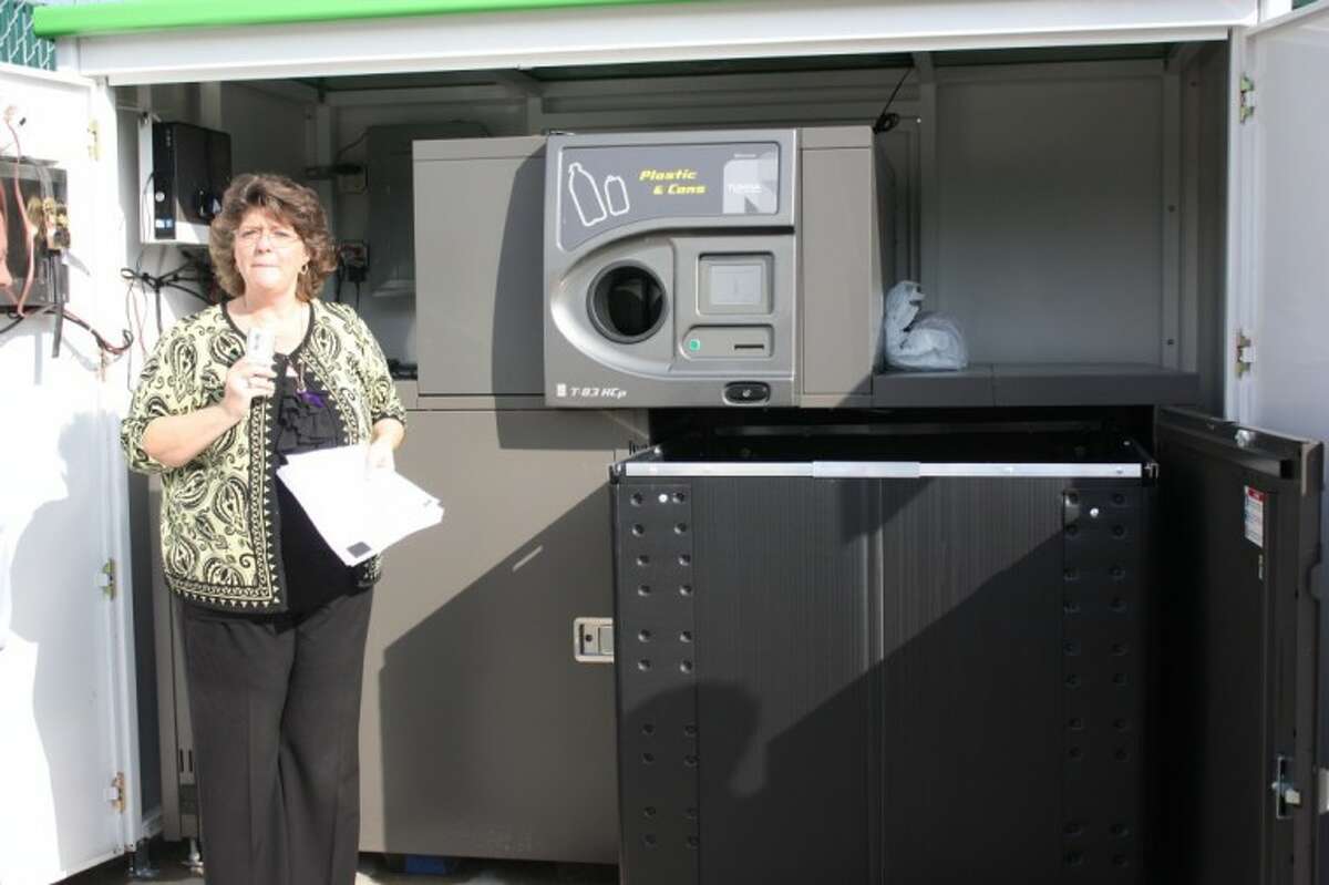 Liberty unveils recycling kiosk