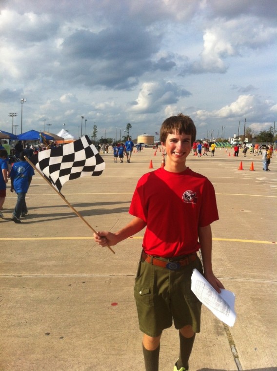 Local boy scouts host Pushmobile races