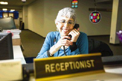 Happy Birthday Rita! Longtime Courier receptionist celebrates 80th ...
