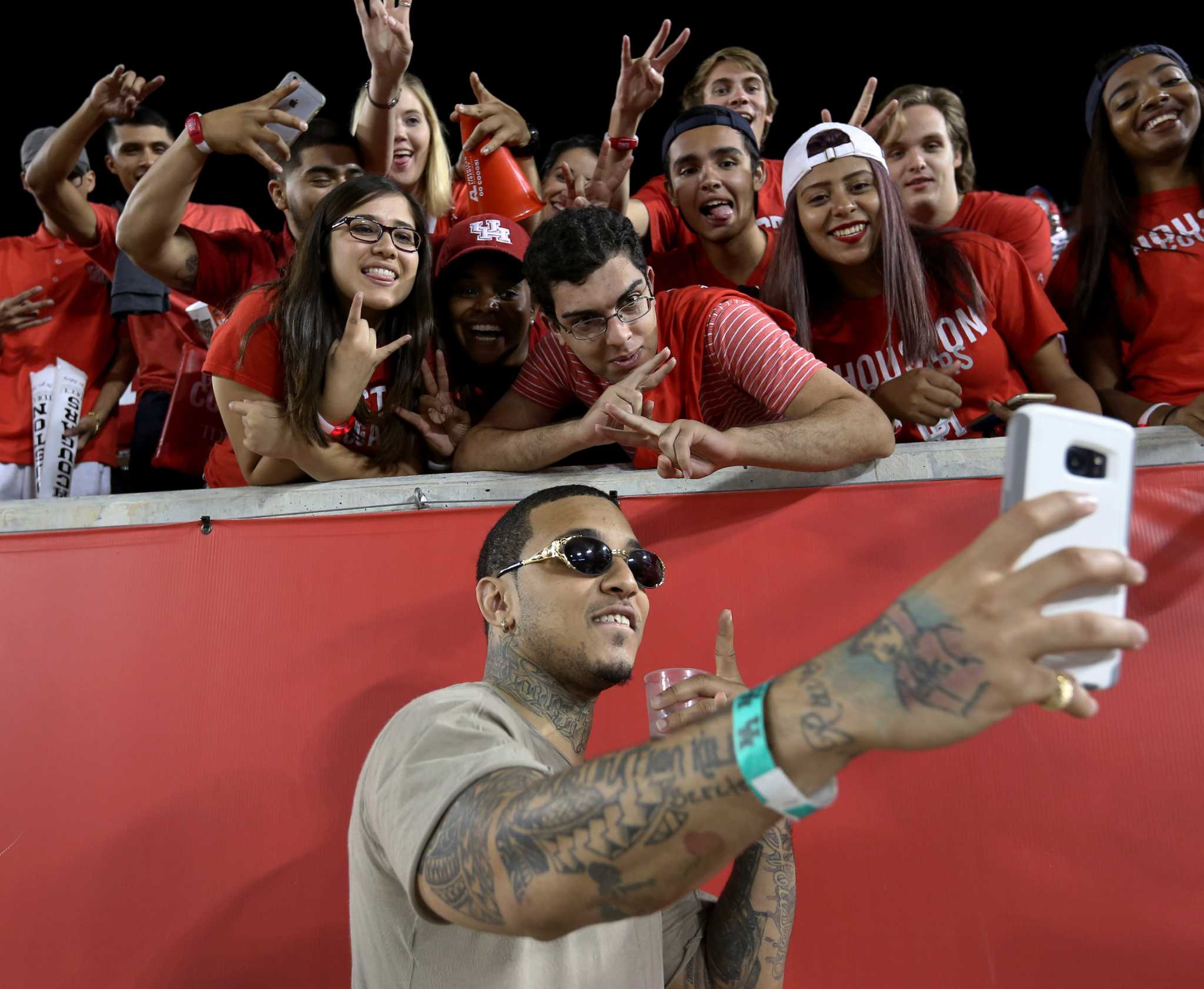 Fans at No. 6 Houston vs. Connecticut