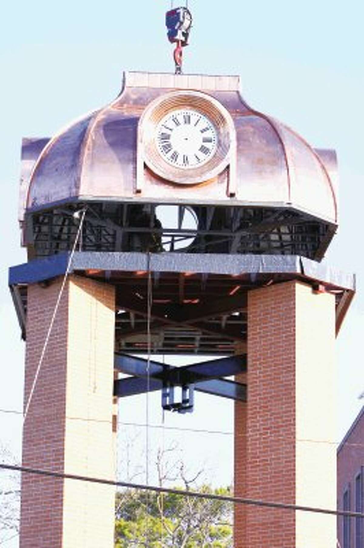 Clock tower gets dome, bell