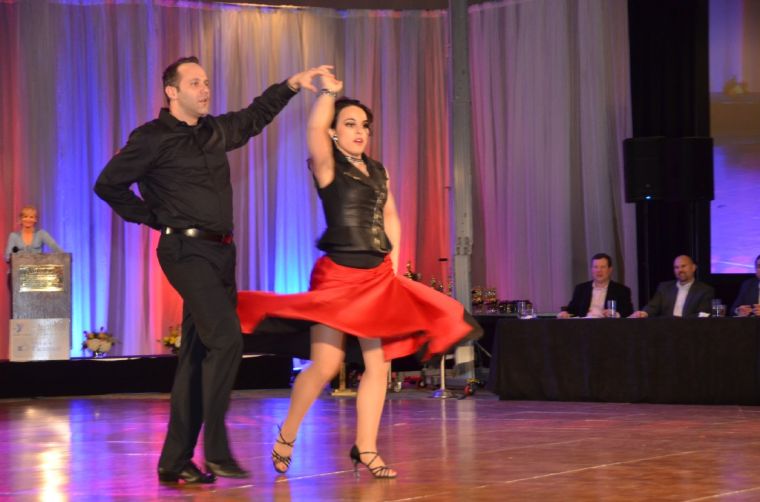 Micah Garrison of Talisman Energy wins YMCA Dancing for a CAUSE