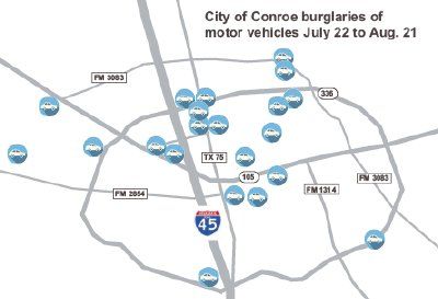 Conroe residents: 9 cars burglarized in one night