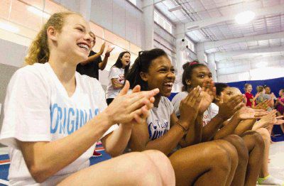 Fans cheer on Spring’s own Simone Biles as she racks up gold medals