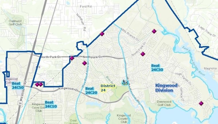 HPD Kingwood weekly crime summary
