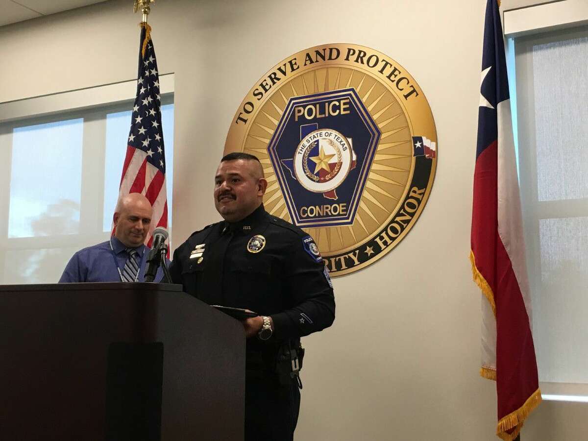 Conroe PD promotes three officers