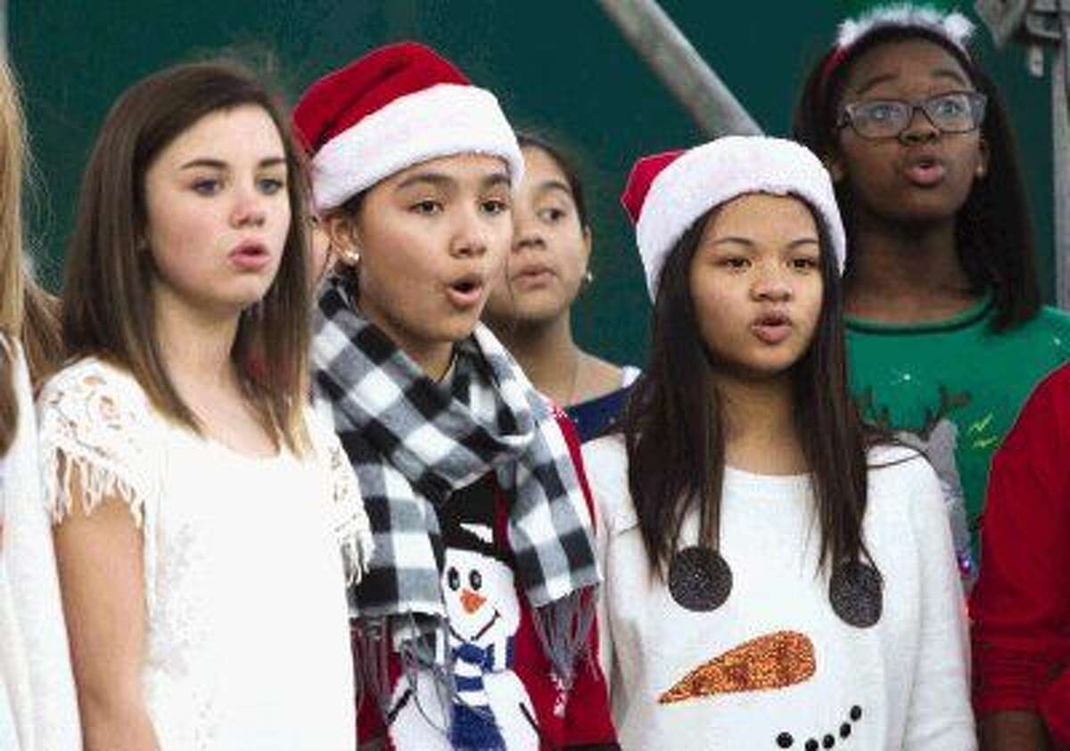 Conroe ISD musicians perform holly, jolly jingles