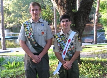 Two earn Eagle at Troop 642