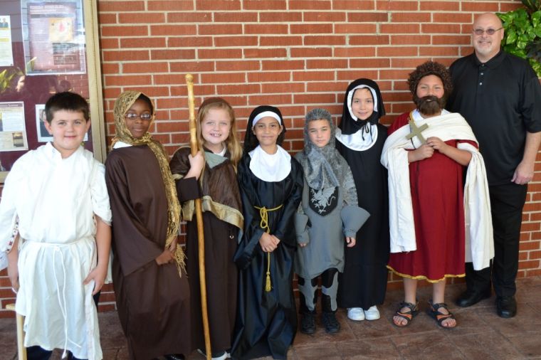 St. Anne Catholic School third graders honor saints with presentation