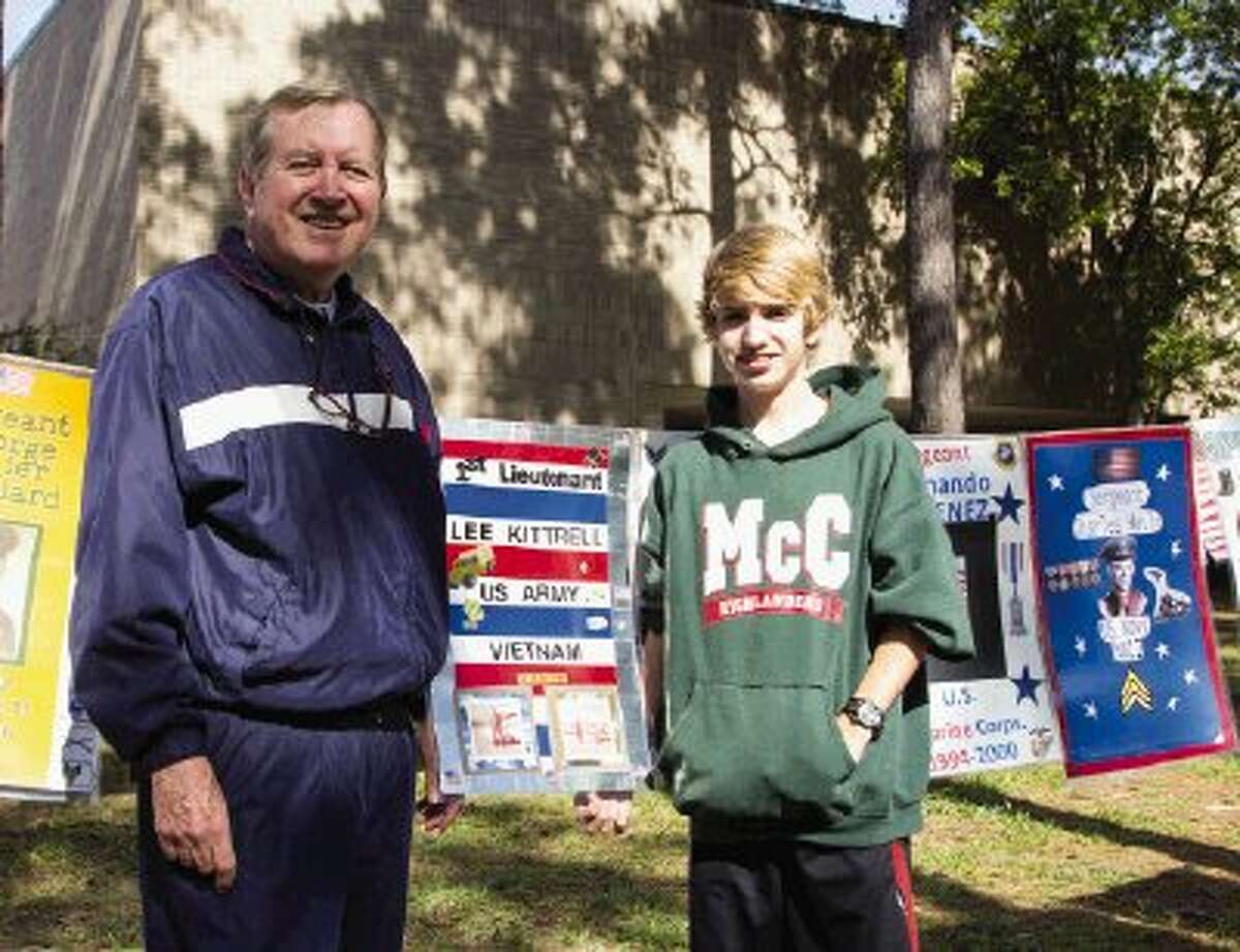 Woodlands residents young and old salute veterans