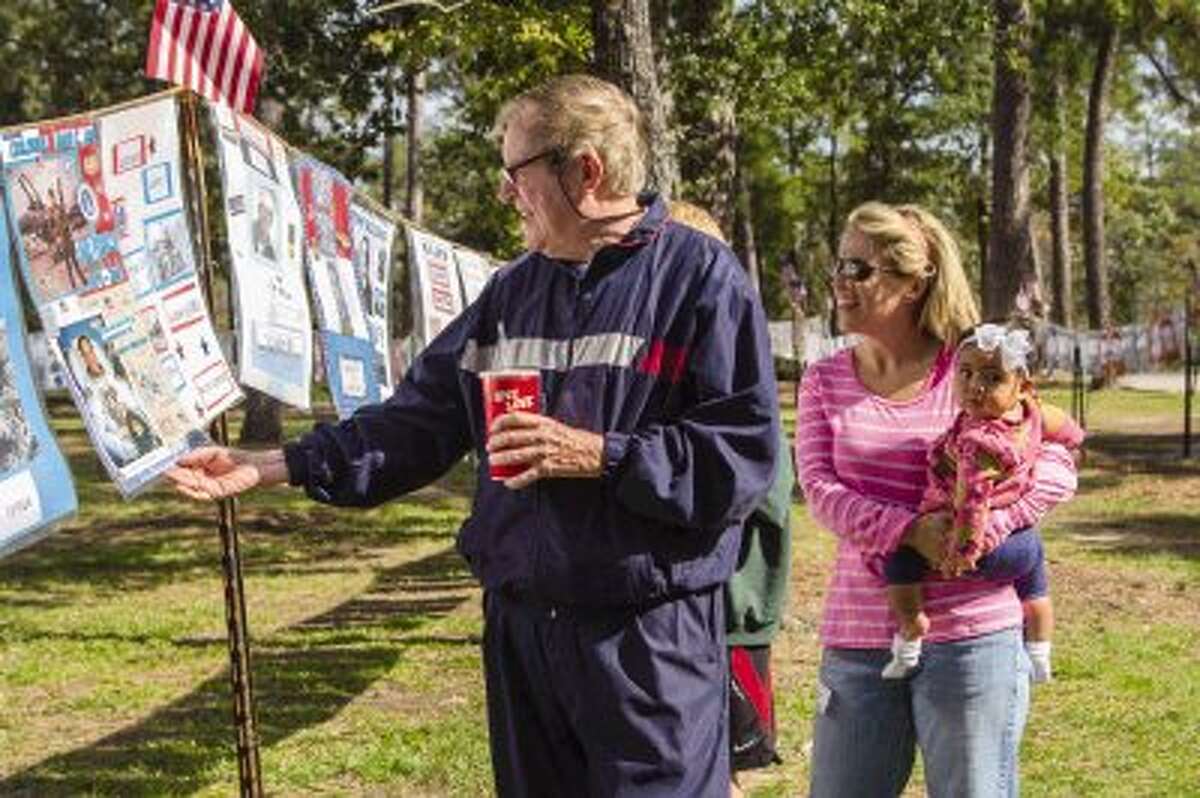 Woodlands residents young and old salute veterans