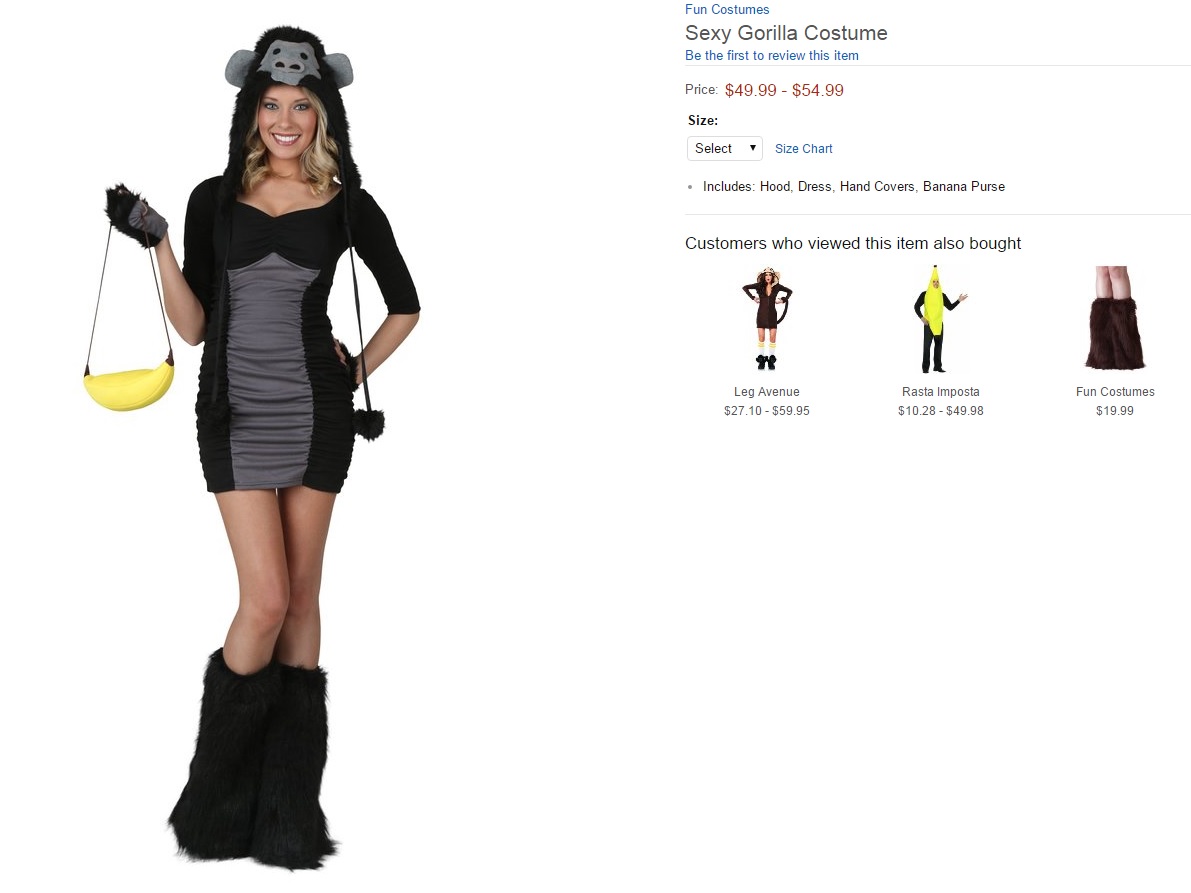This 'sexy gorilla costume' is the perfect way to honor Harambe