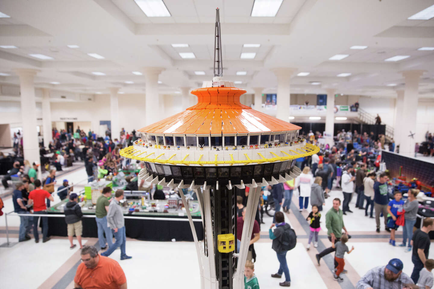 Elaborate Lego creations displayed at BrickCon 2016