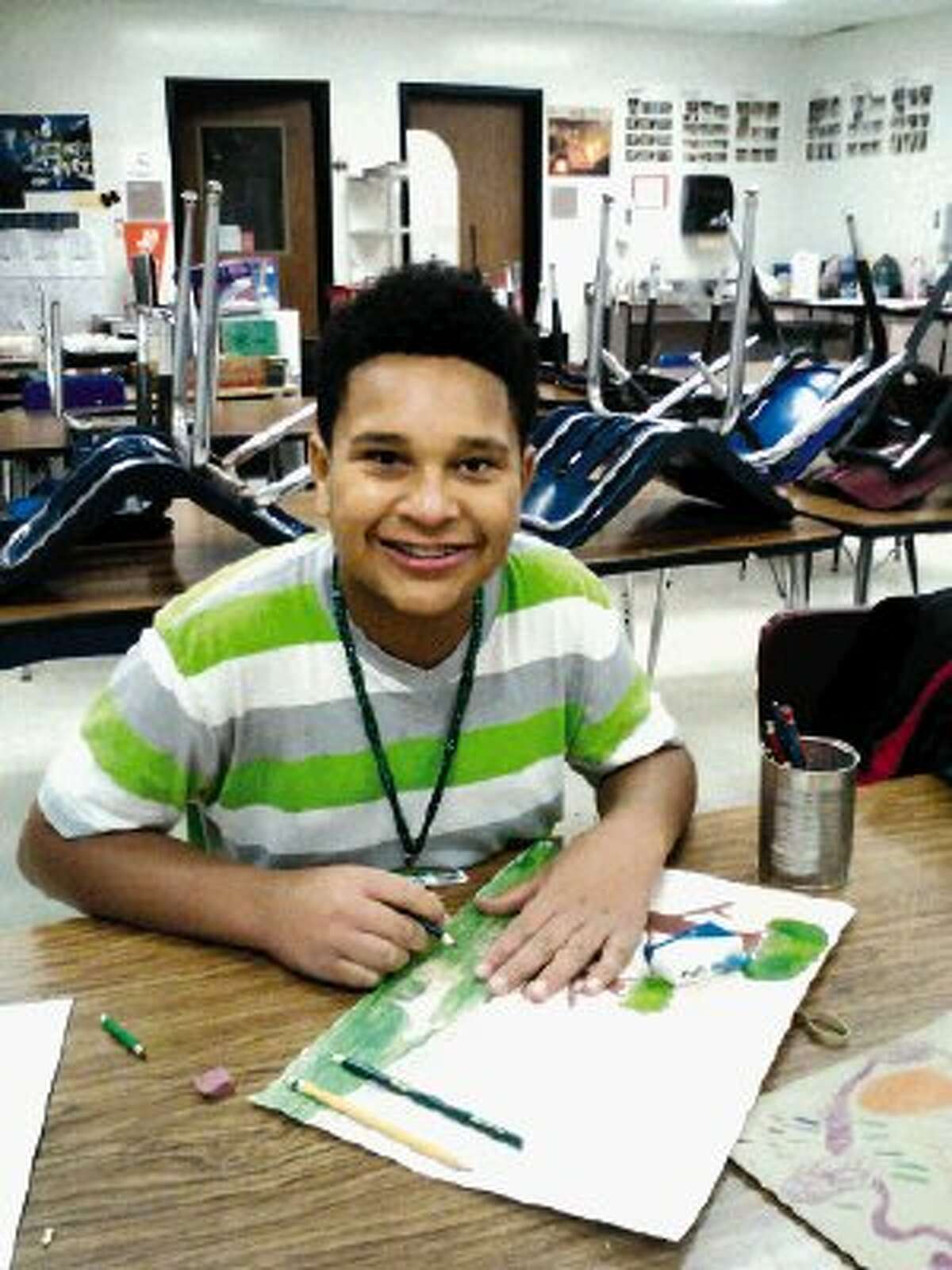 Huffman ISD students prepare for HLSR art show