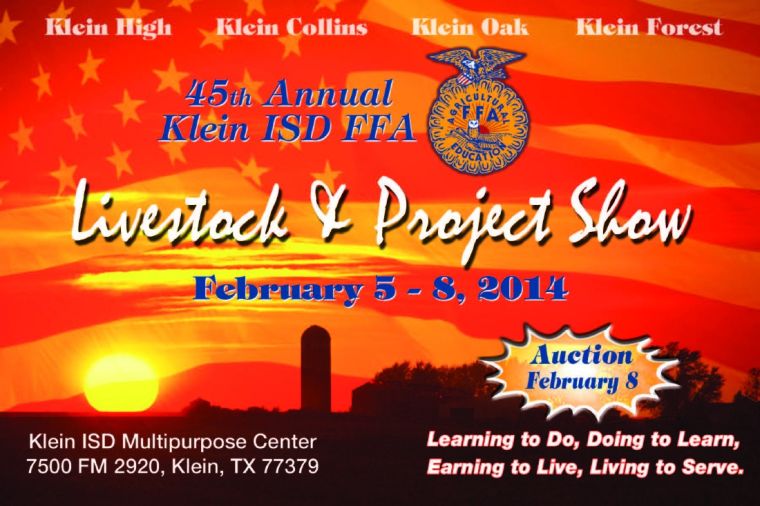 Klein ISD FFA Livestock and Project Show slated