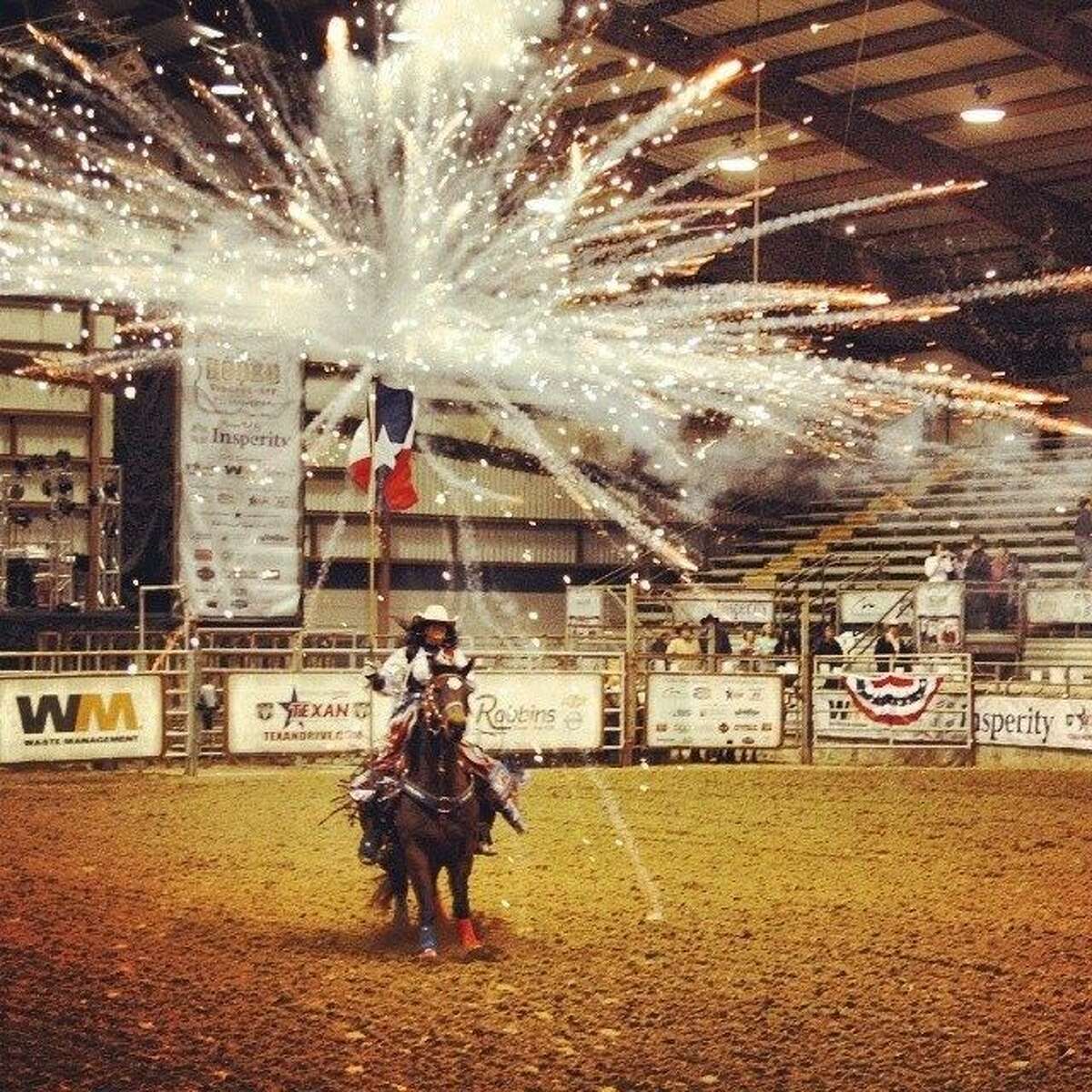 All American Cowgirl Chicks kick off Humble Rodeo in patriotic style