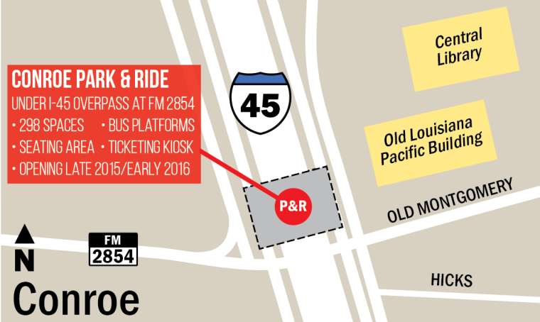 New park and ride planned for Conroe
