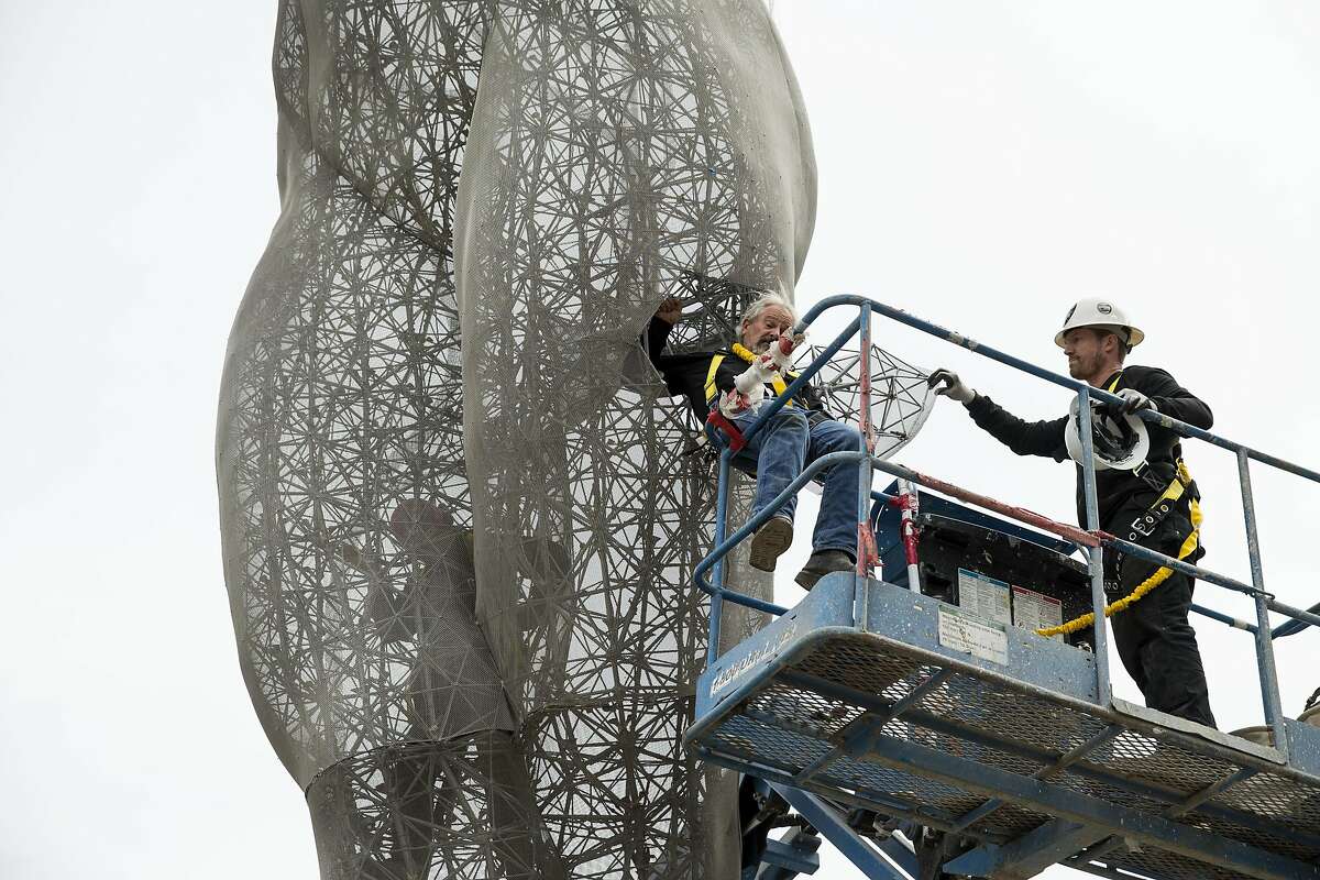 A giant nude statue in California is stirring controversy