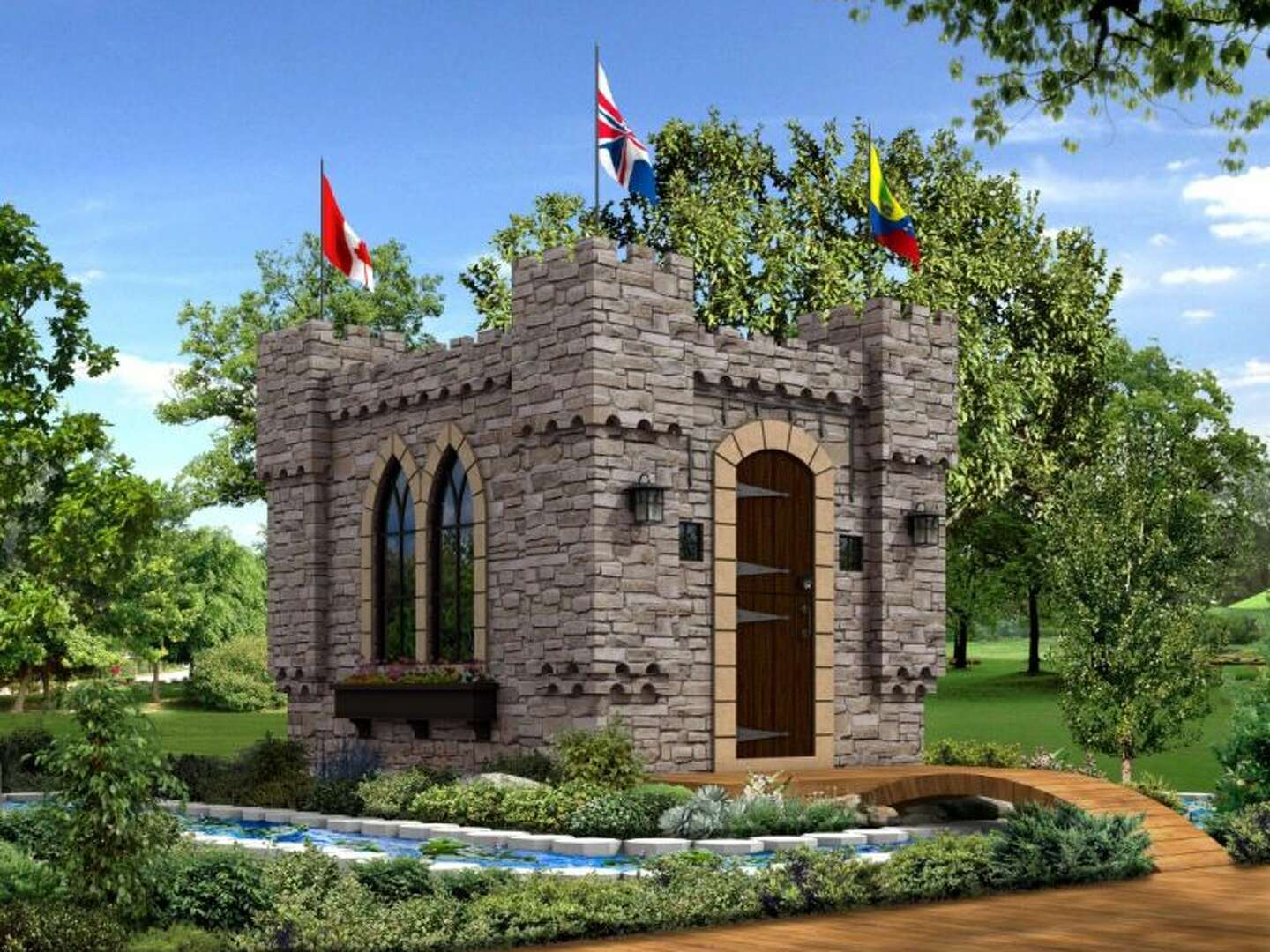 HomeAid Houston unveils mini-castle for Project Playhouse