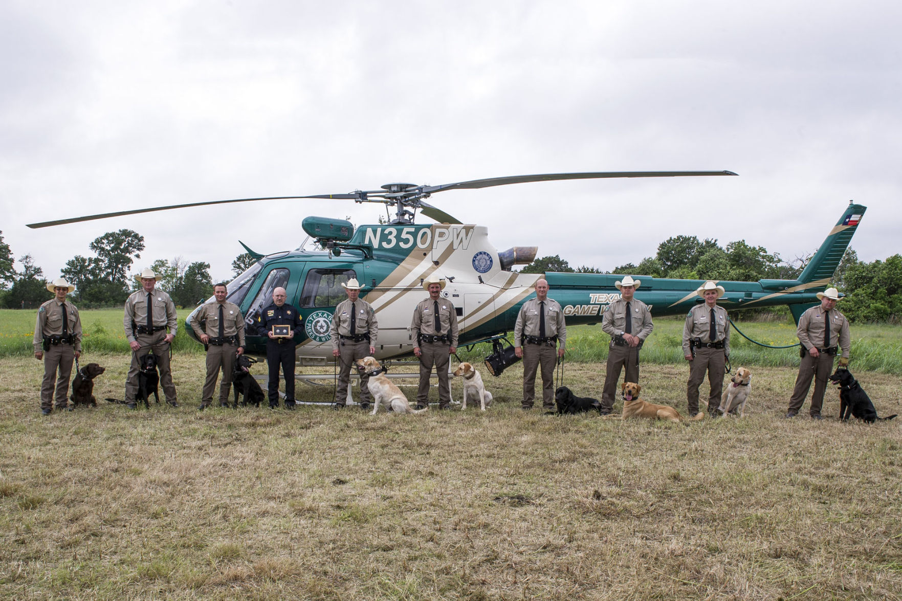 W/VIDEO: Texas Game Wardens commission 10 new K-9s