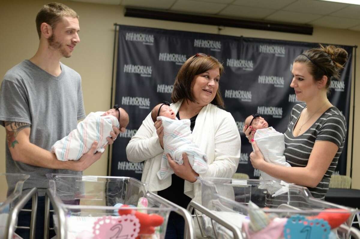 Rare identical triplets go home